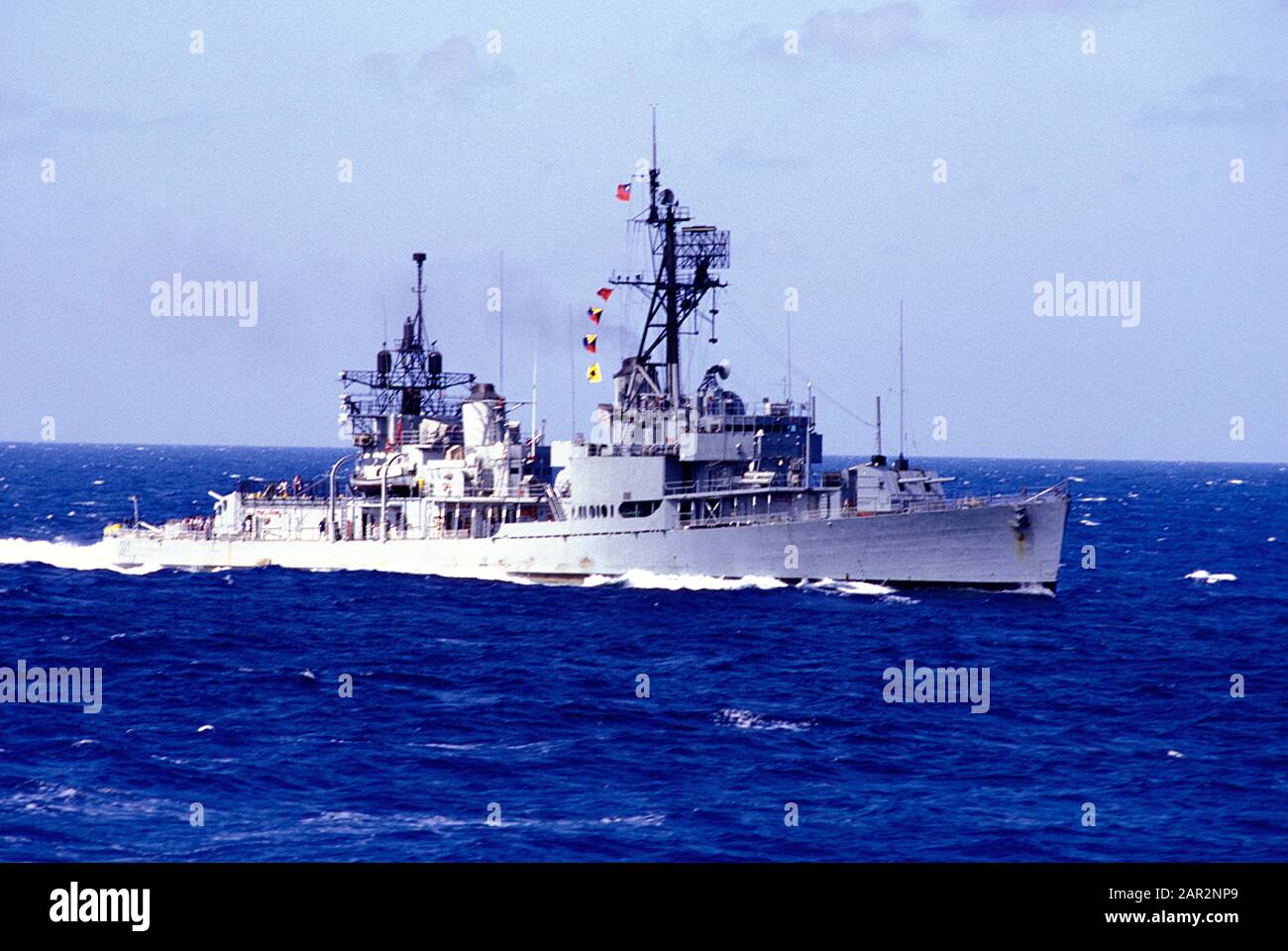 A Republic of China Navy (ROCN) (Taiwanese) World War II era Gearing ...