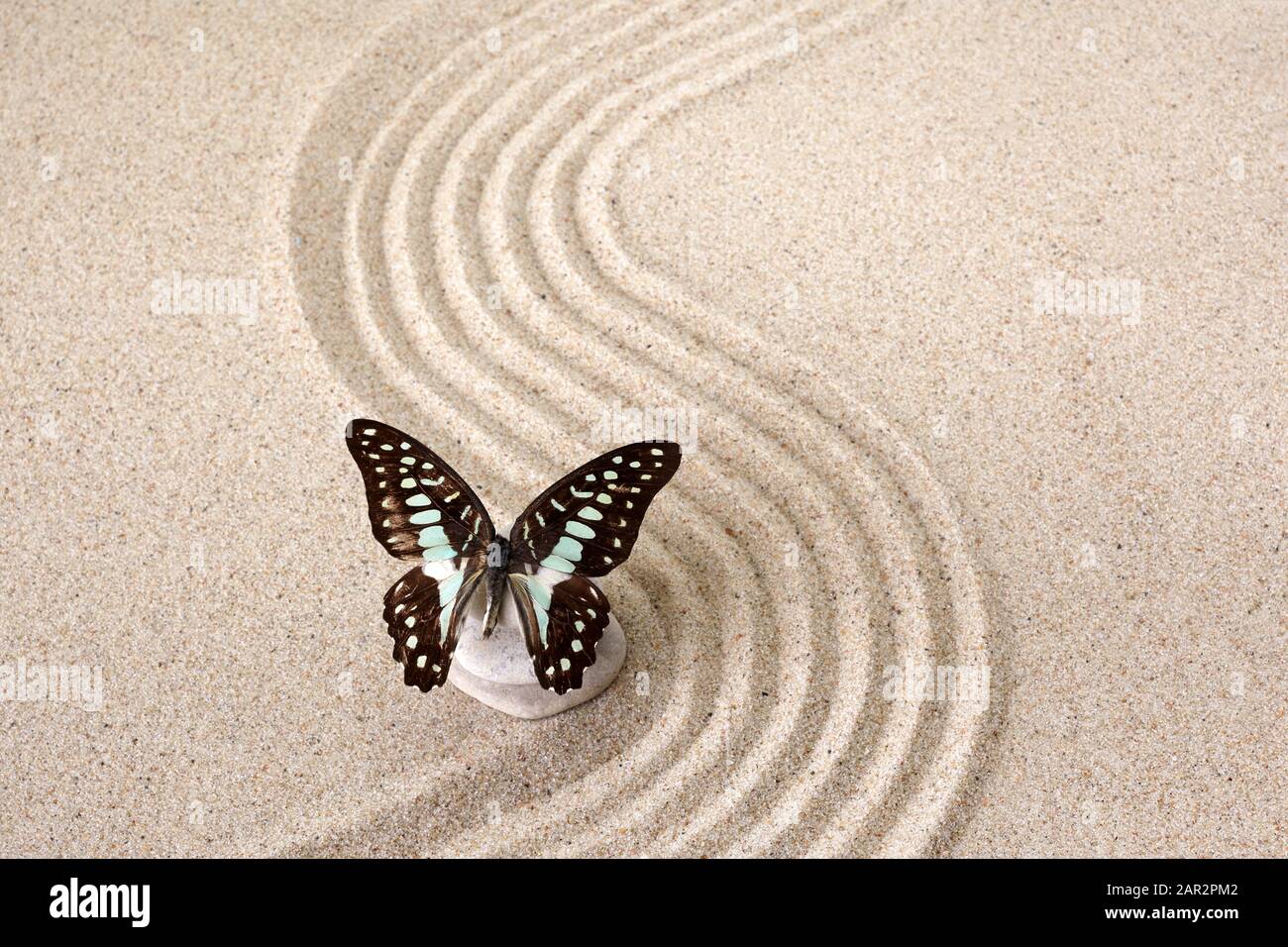 Zen garden meditation stone for concentration and relaxation with ...