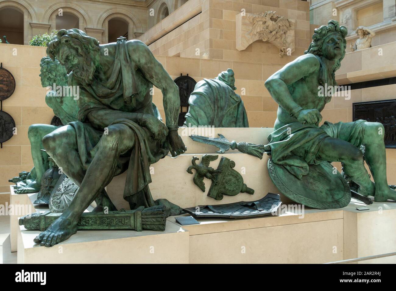 Four Captives also known as Four Defeated Nations in the Cour Marly ...