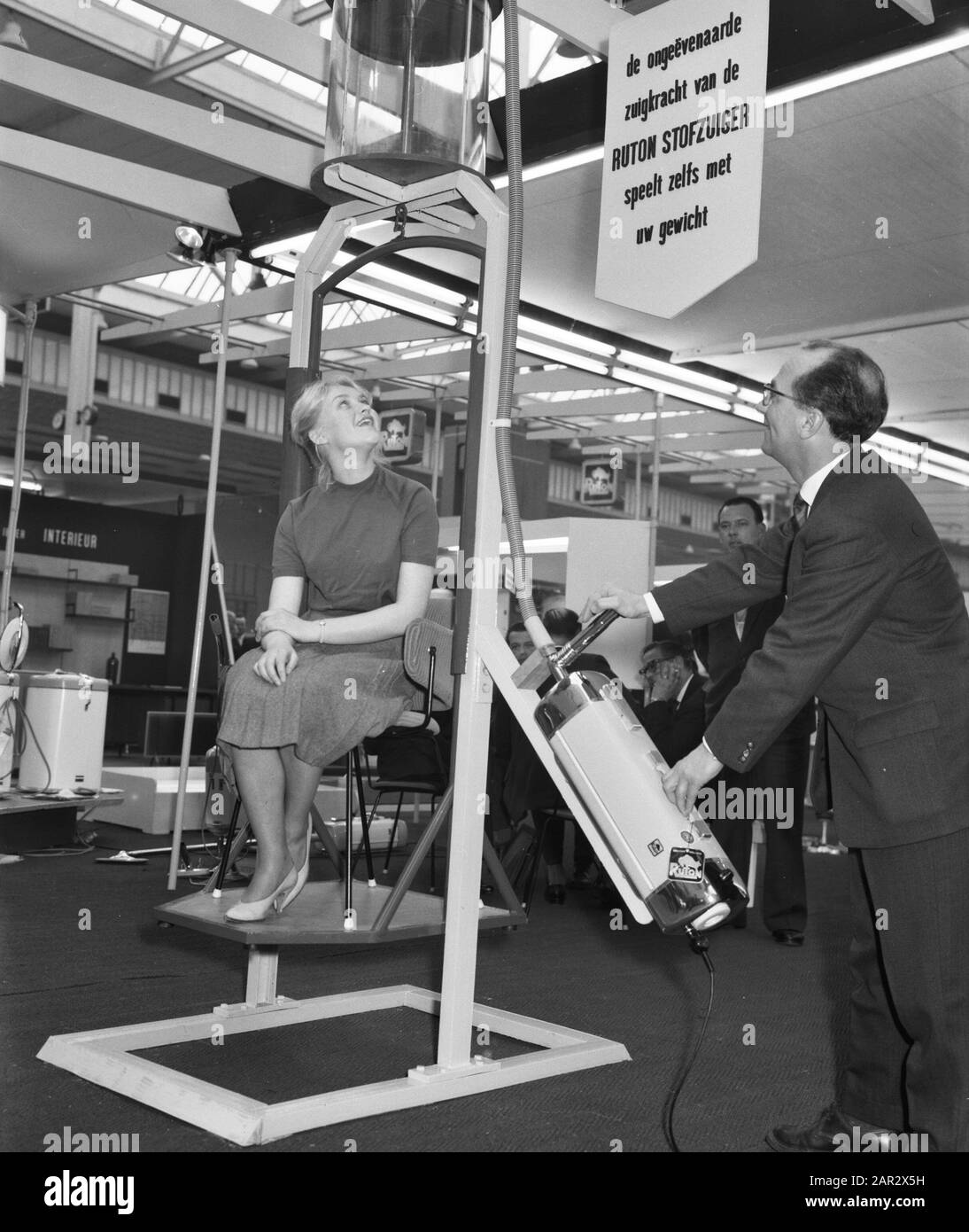 Product demonstrations and Black and White Stock Photos & Images - Alamy