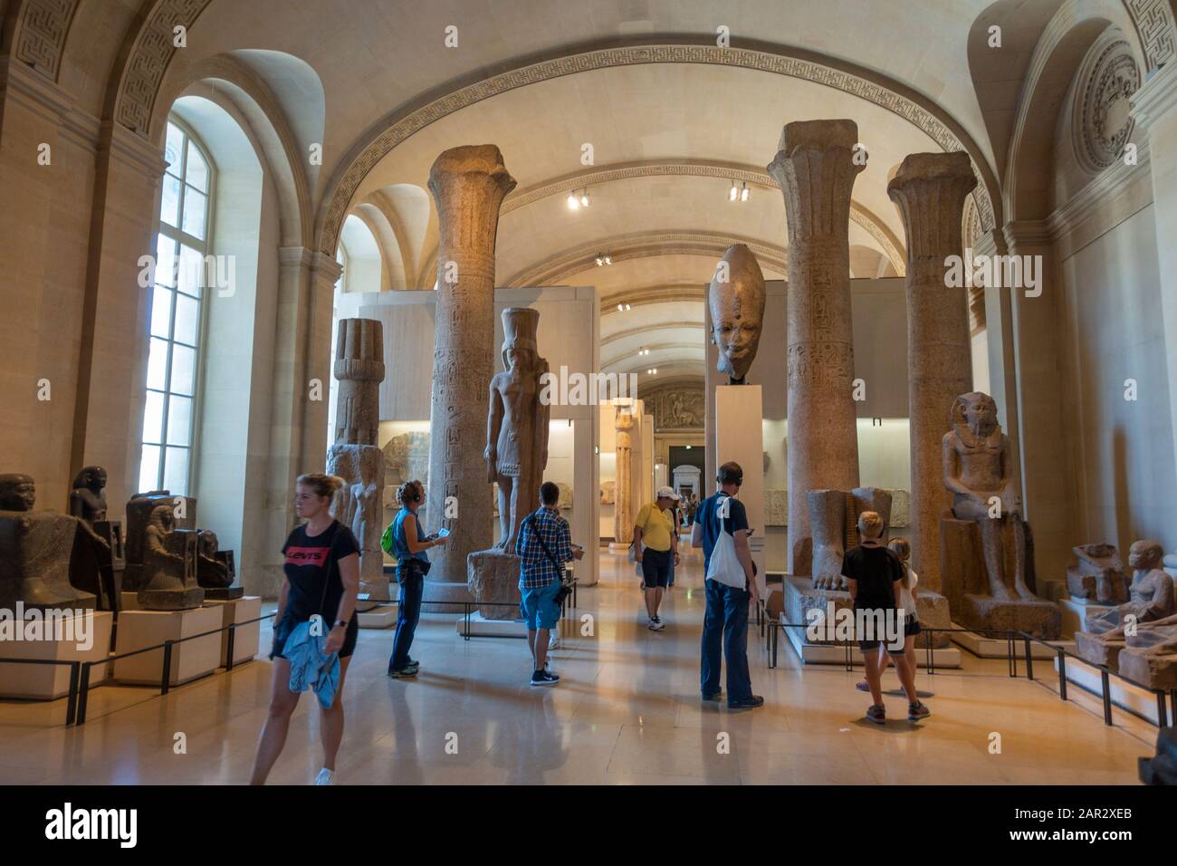 The Temple Gallery of Egyptian antiquities in the Sully Wing of the ...