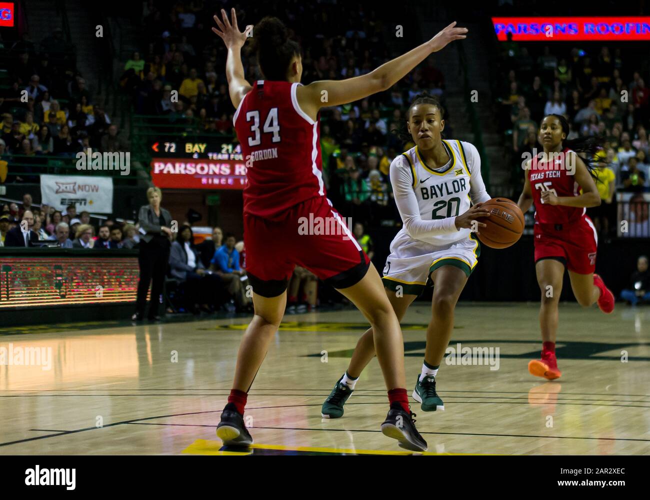 Waco, Texas, USA. 25th Jan, 2020. Baylor Lady Bears guard Juicy Landrum ...