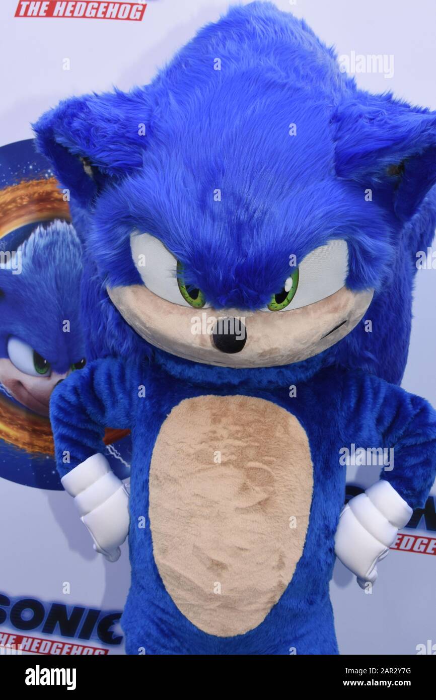 Los Angeles, California, USA 25th January 2020 Sonic the Hedgehog ...