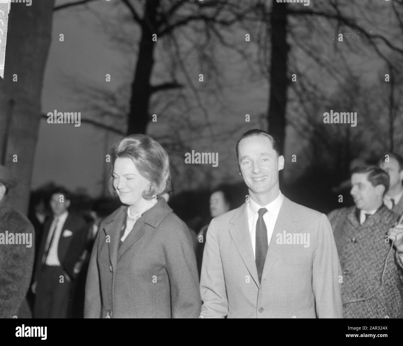 Princess Irene and Prince Hugo Carlos de Bourbon Parma in the Palace on ...