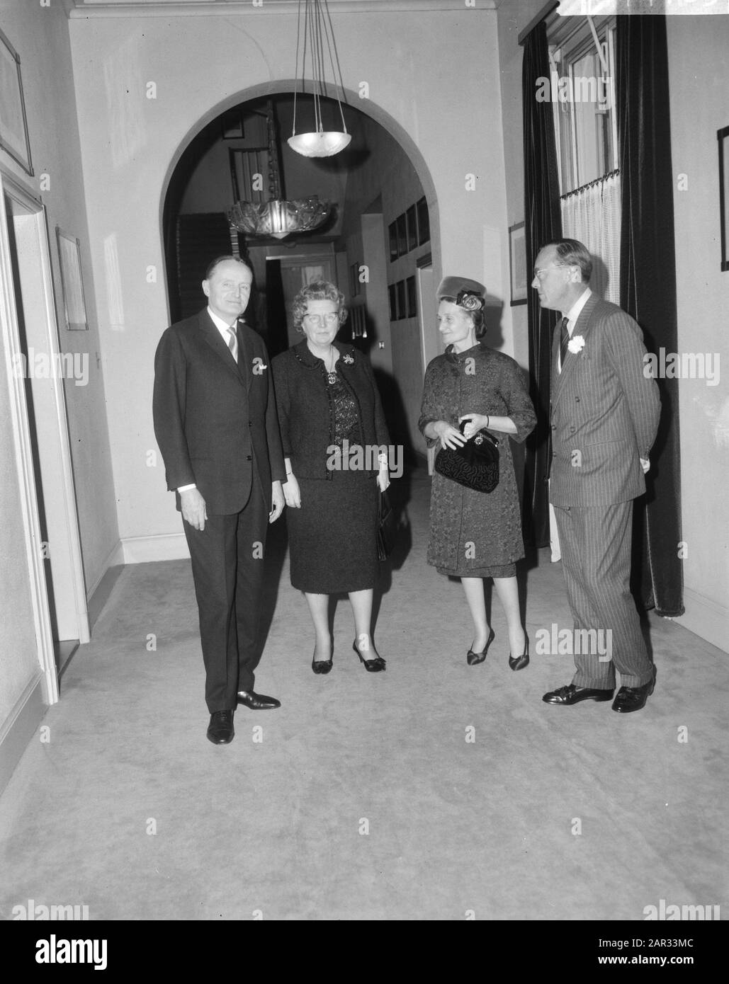 Queen juliana receives manlio brosio hi-res stock photography and ...