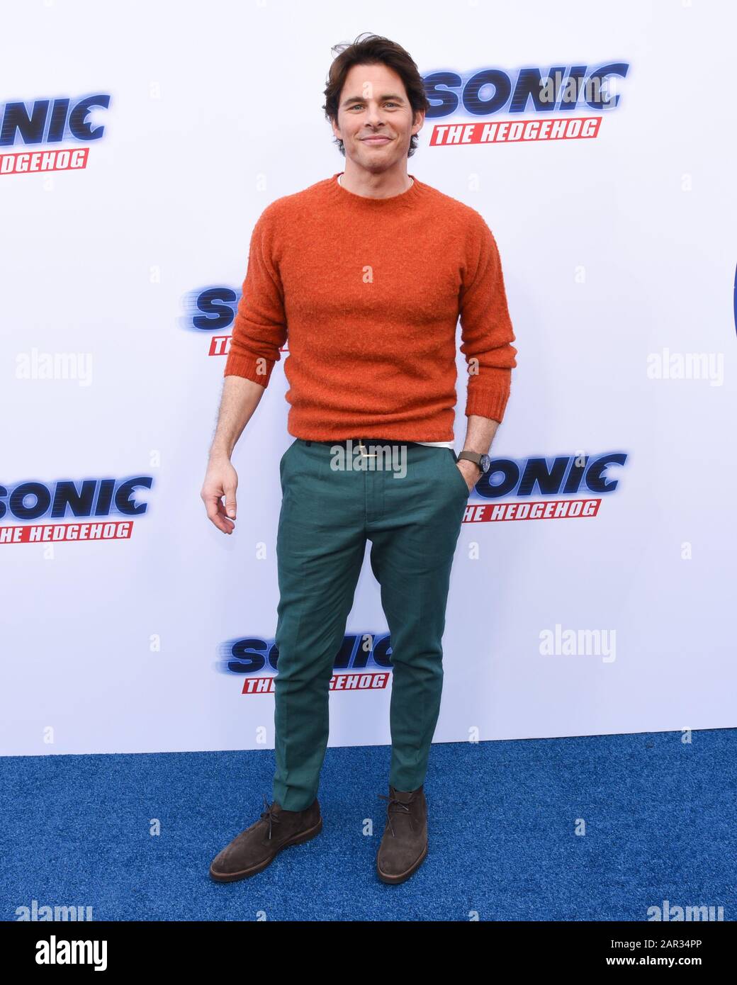 January 25, 2020, Hollywood, CA, USA: James Marsden attends the ''Sonic ...