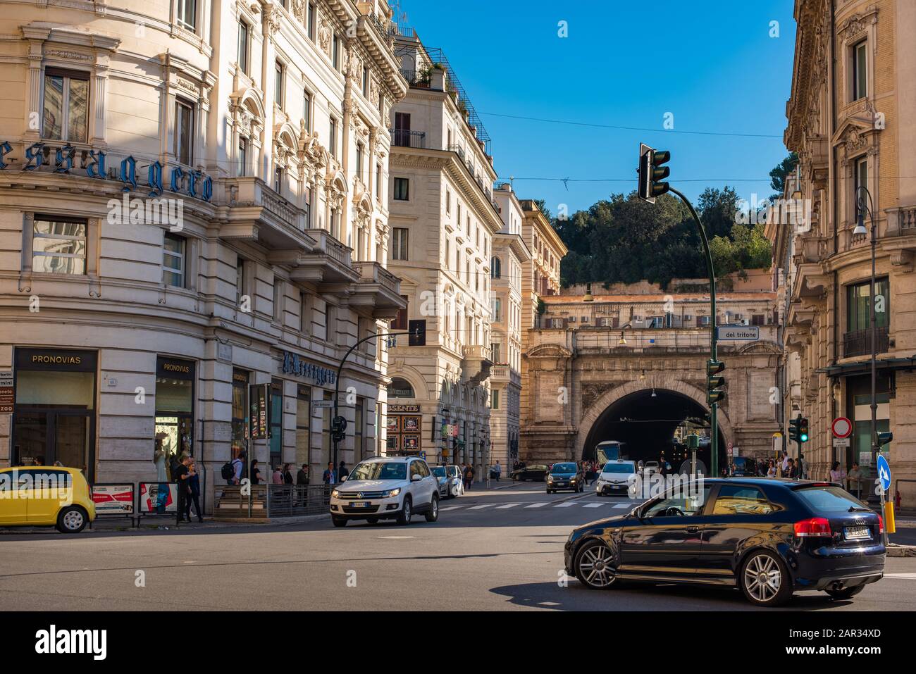 Colorful street of Rome city and capital of Italy Stock Photo - Alamy