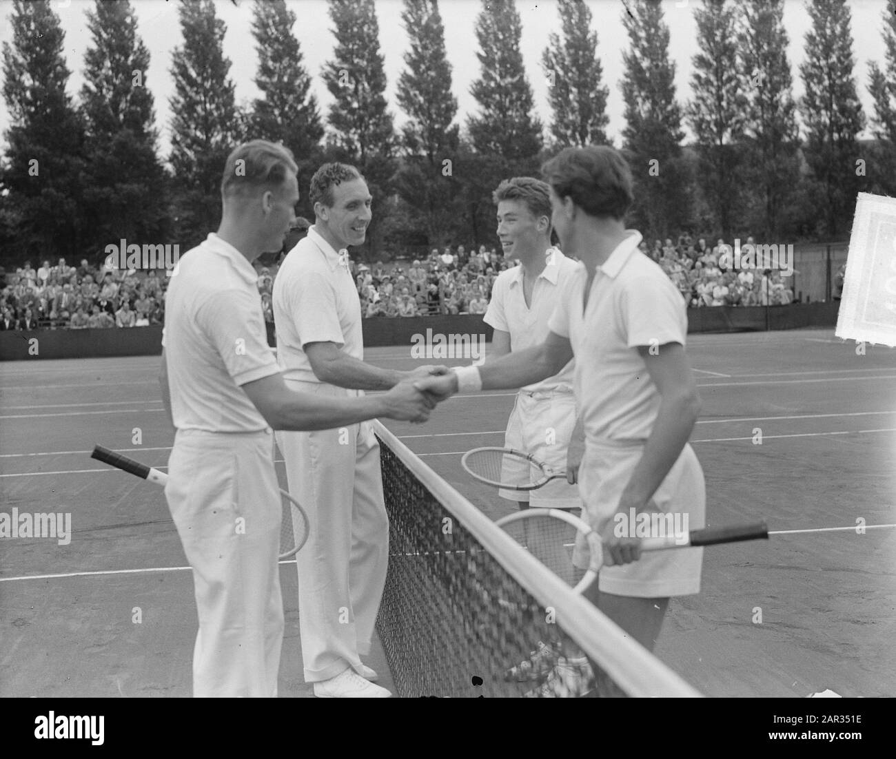 Tennis: Netherlands vs. Belgium Hans van Swol and Ivo Rinkel are ...