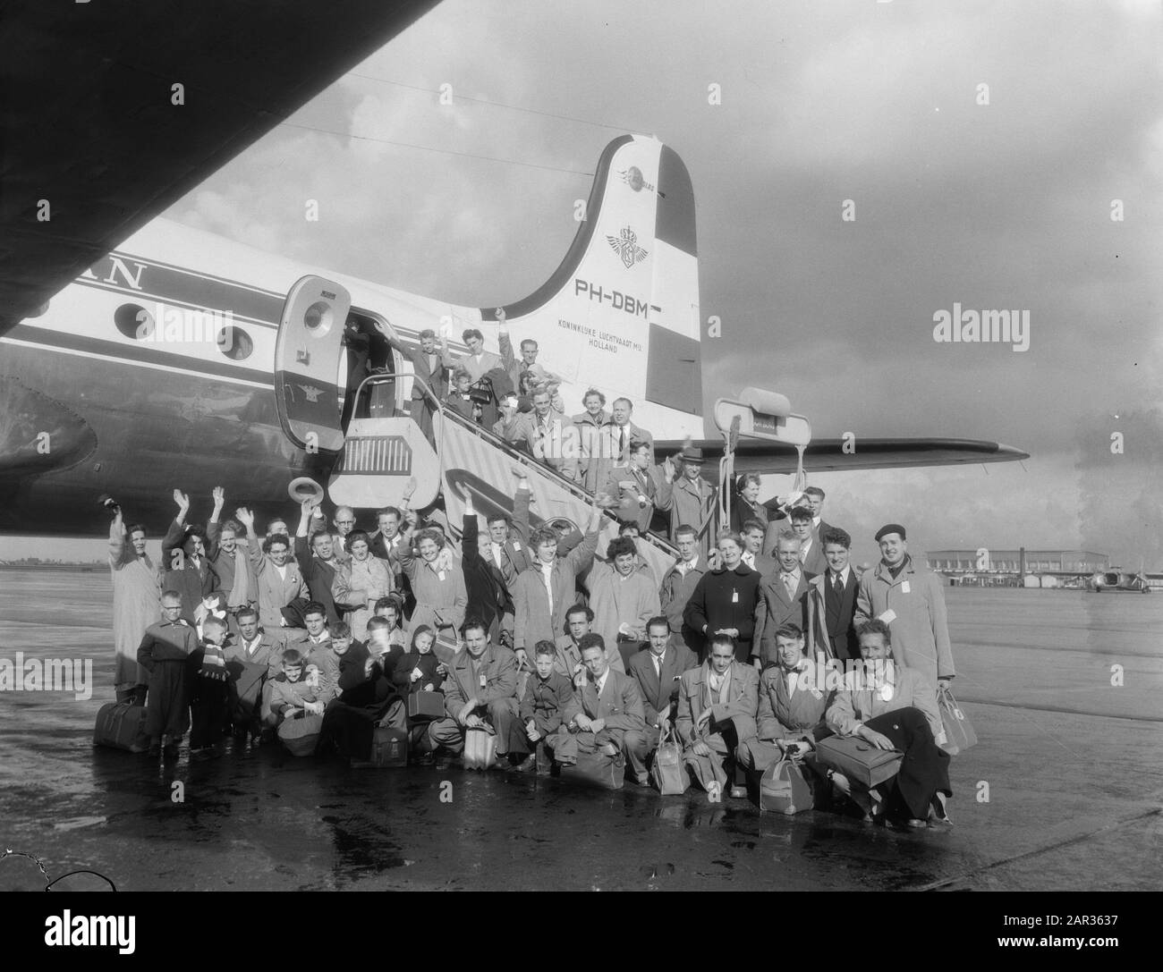 First KLM Emigration flight to South America Date: October 23, 1954 ...
