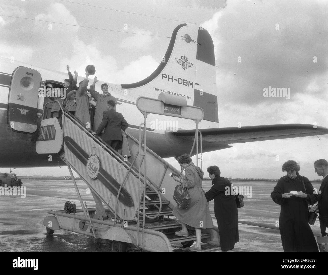 First KLM Emigration flight to South America Date: October 23, 1954 ...