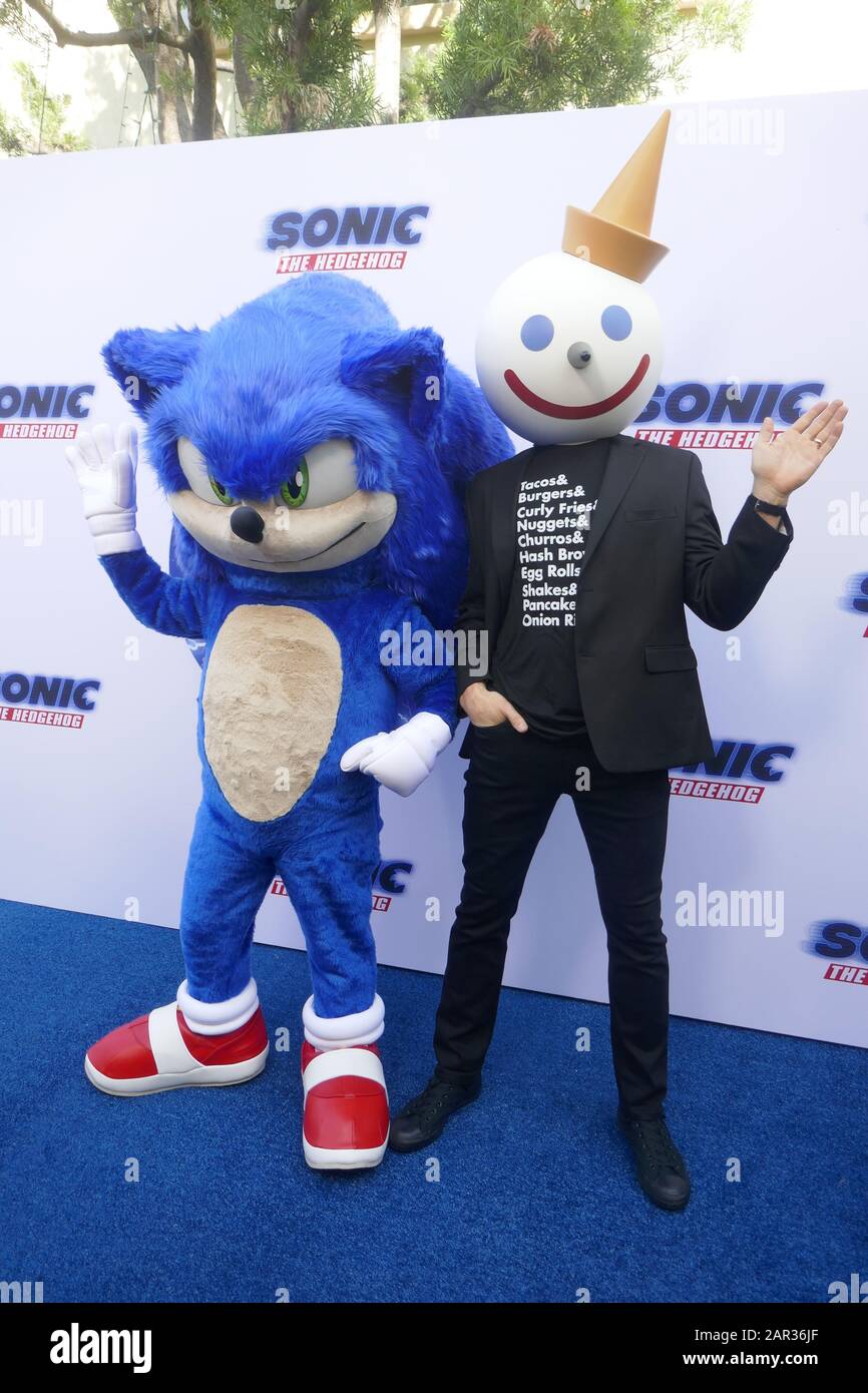 Los Angeles, California, USA 25th January 2020 Sonic the Hedgehog and ...