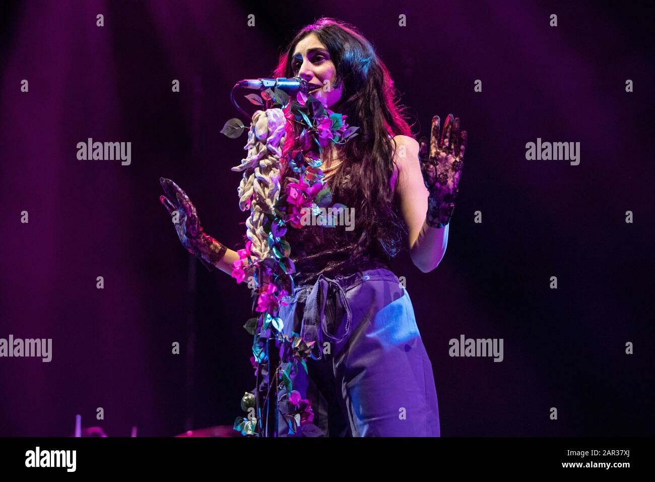 Milan Italy. 25 January 2020. The holland pop singer-songwriter NAAZ ...