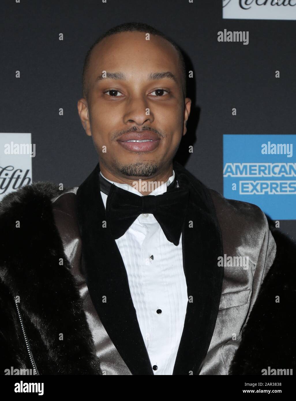 Rashaad Dunn walking the red carpet at the 2020 Roc Nation "THE BRUNCH ...