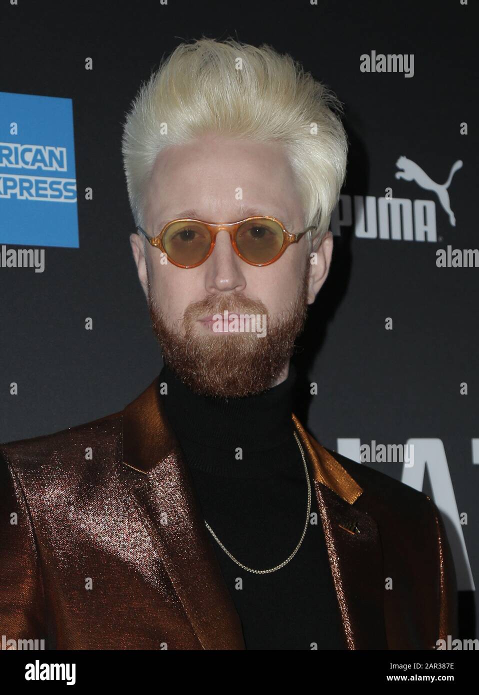 Jon Asher walking the red carpet at the 2020 Roc Nation "THE BRUNCH" on ...