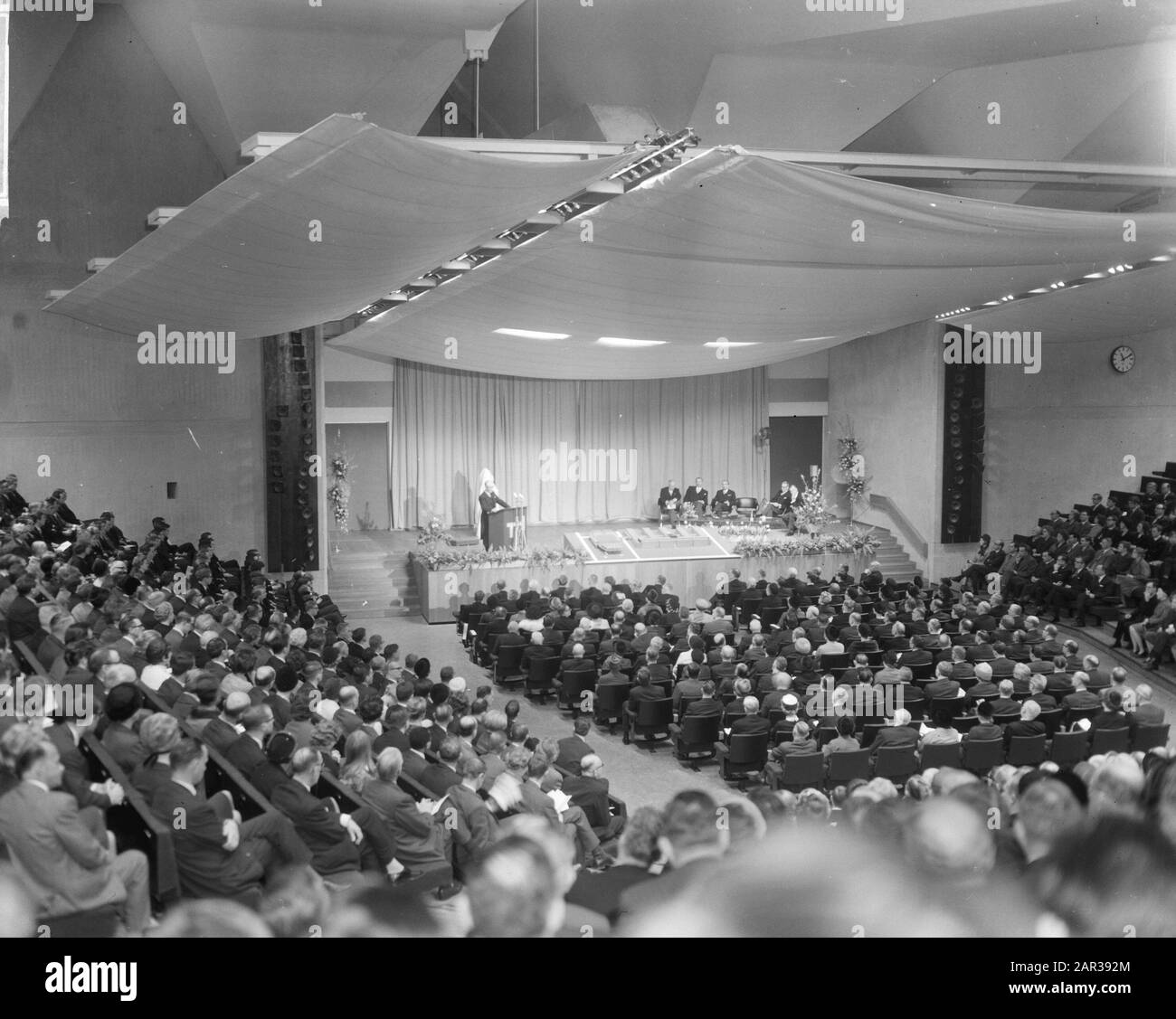 Minister President Cals officially introduced Technical High School in ...