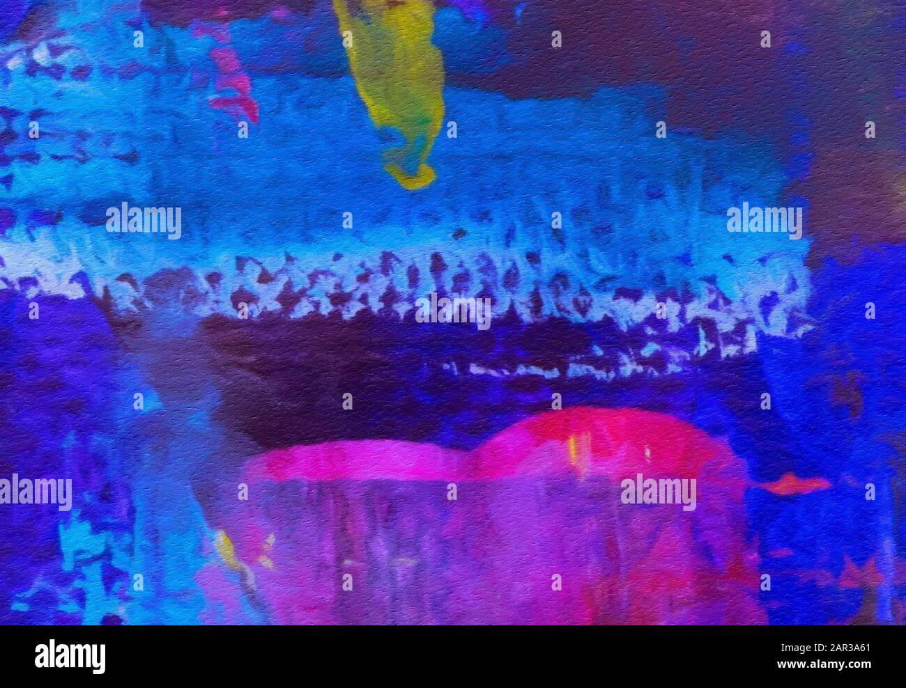 Original abstract painting at canvas. Mixed media pattern. Hand drawn ...