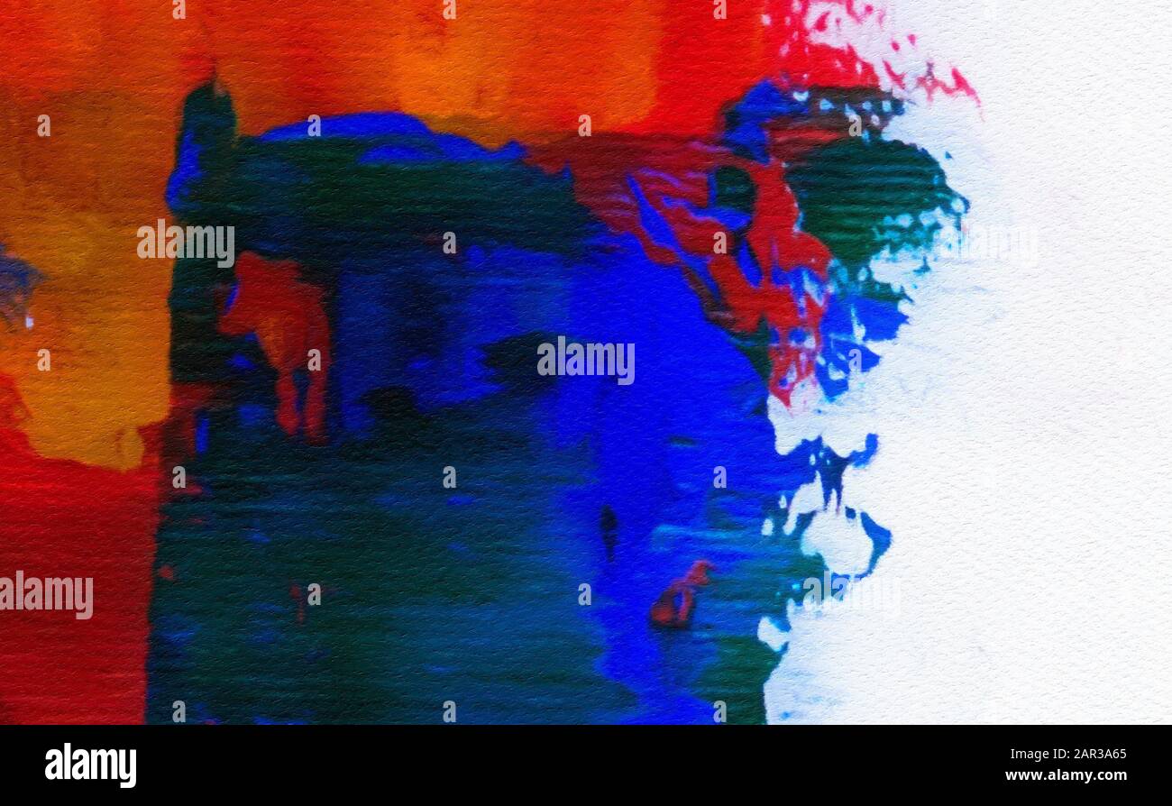 Original abstract painting at canvas. Mixed media pattern. Hand drawn ...