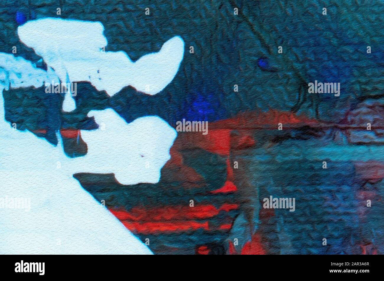 Original abstract painting at canvas. Mixed media pattern. Hand drawn ...