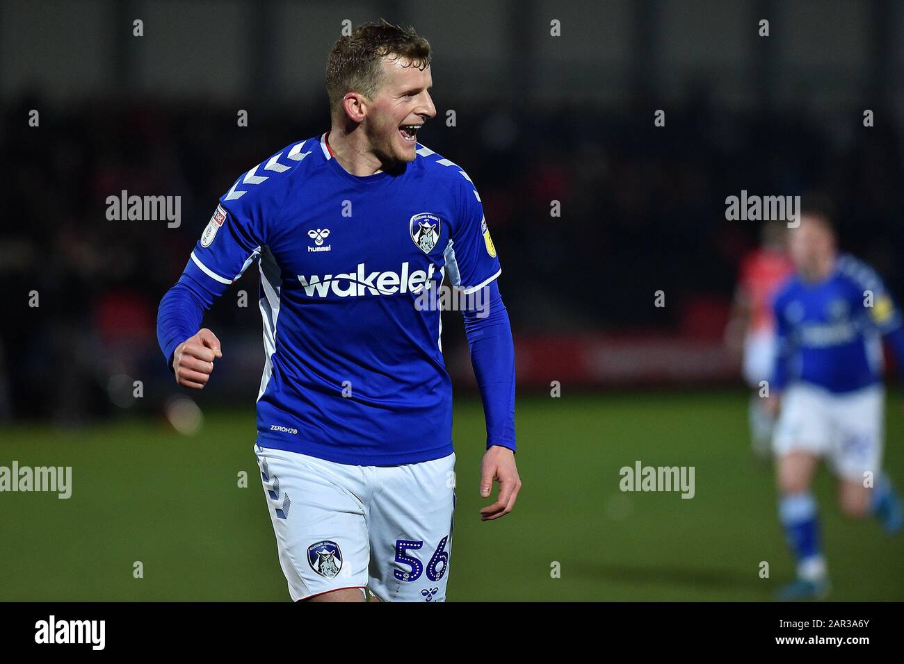 Salford, UK. 25th Jan, 2020. SALFORD, ENGLAND - JANUARY 25TH Danny Rowe ...