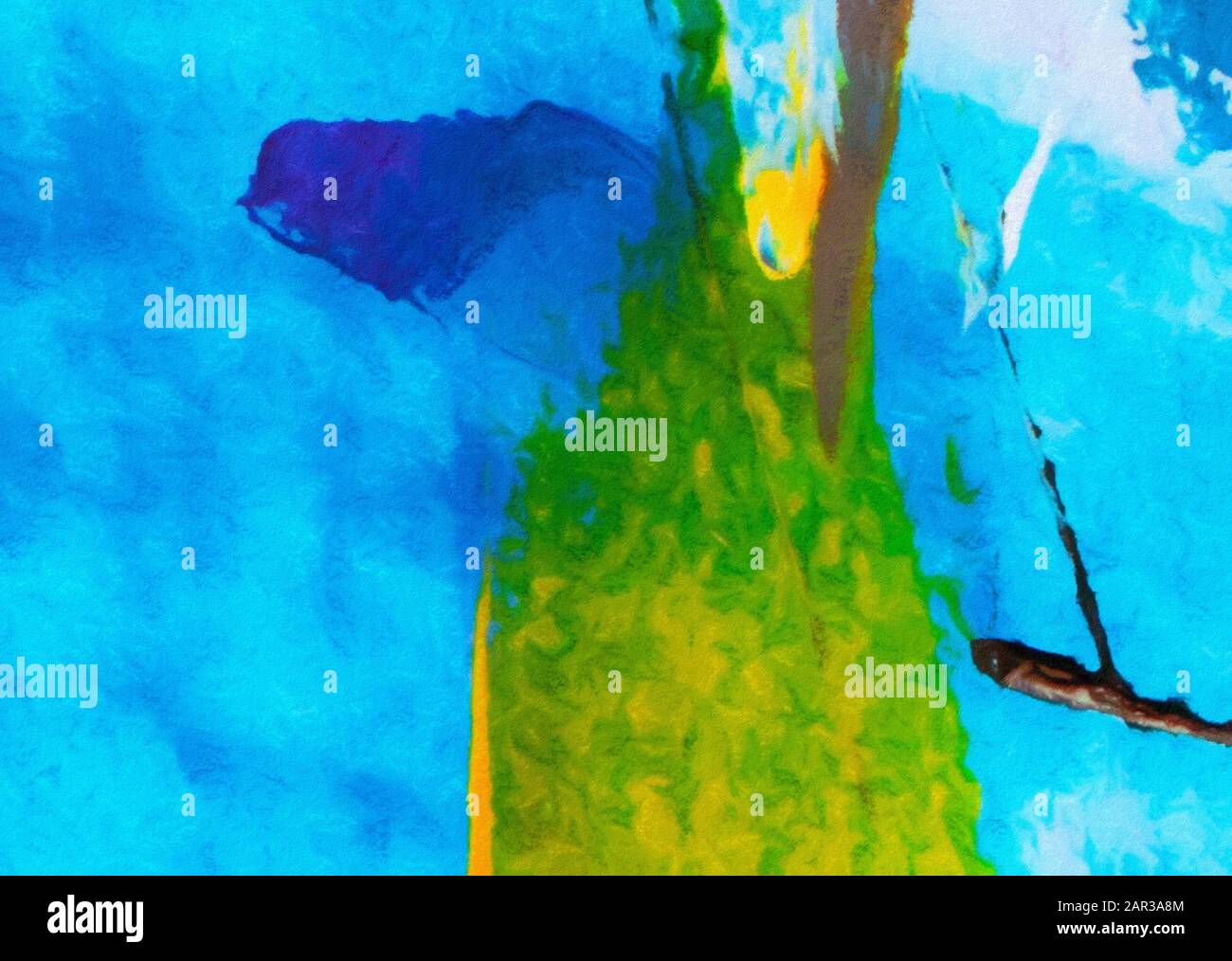 Original abstract painting at canvas. Mixed media pattern. Hand drawn ...