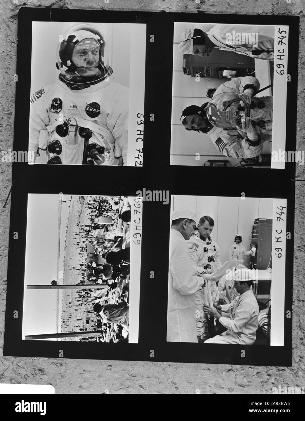 Trials for launch of Apollo II with Aldrin, Collins and Armstrong, USA ...