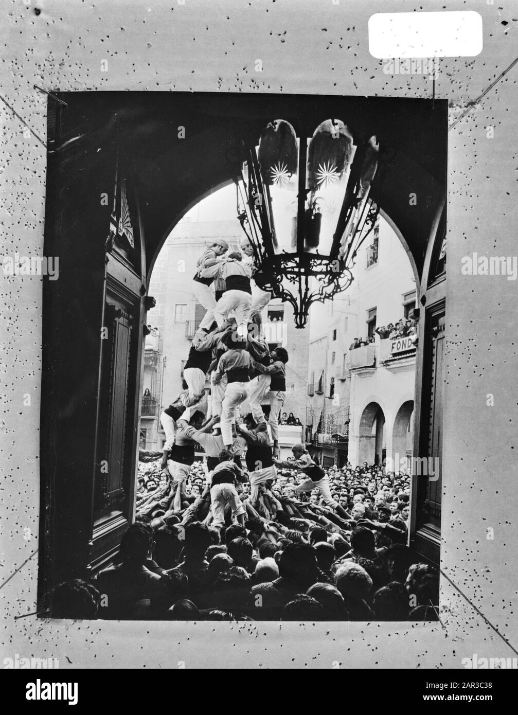City of human towers Black and White Stock Photos & Images - Alamy