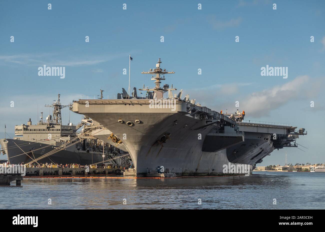 Oahu, Hawaii, USA. - January 10, 2020: Pearl Harbor. Gray Abraham ...