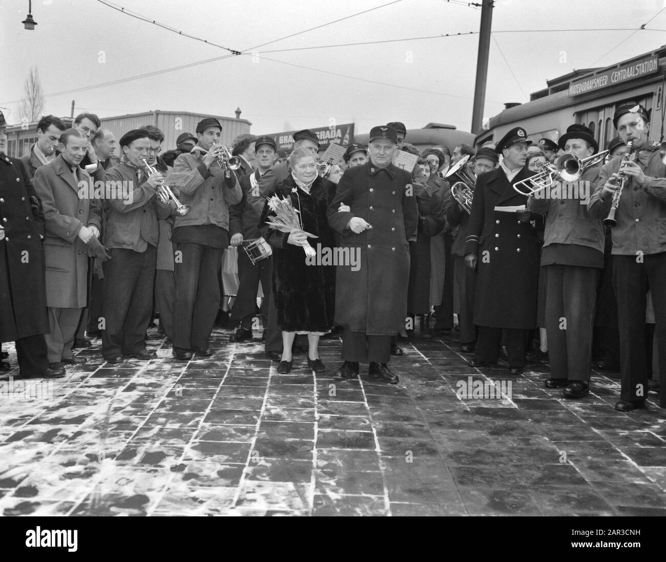 Oldest driver municipal tram W. Spanjer. Afscheidsfeest Annotation ...