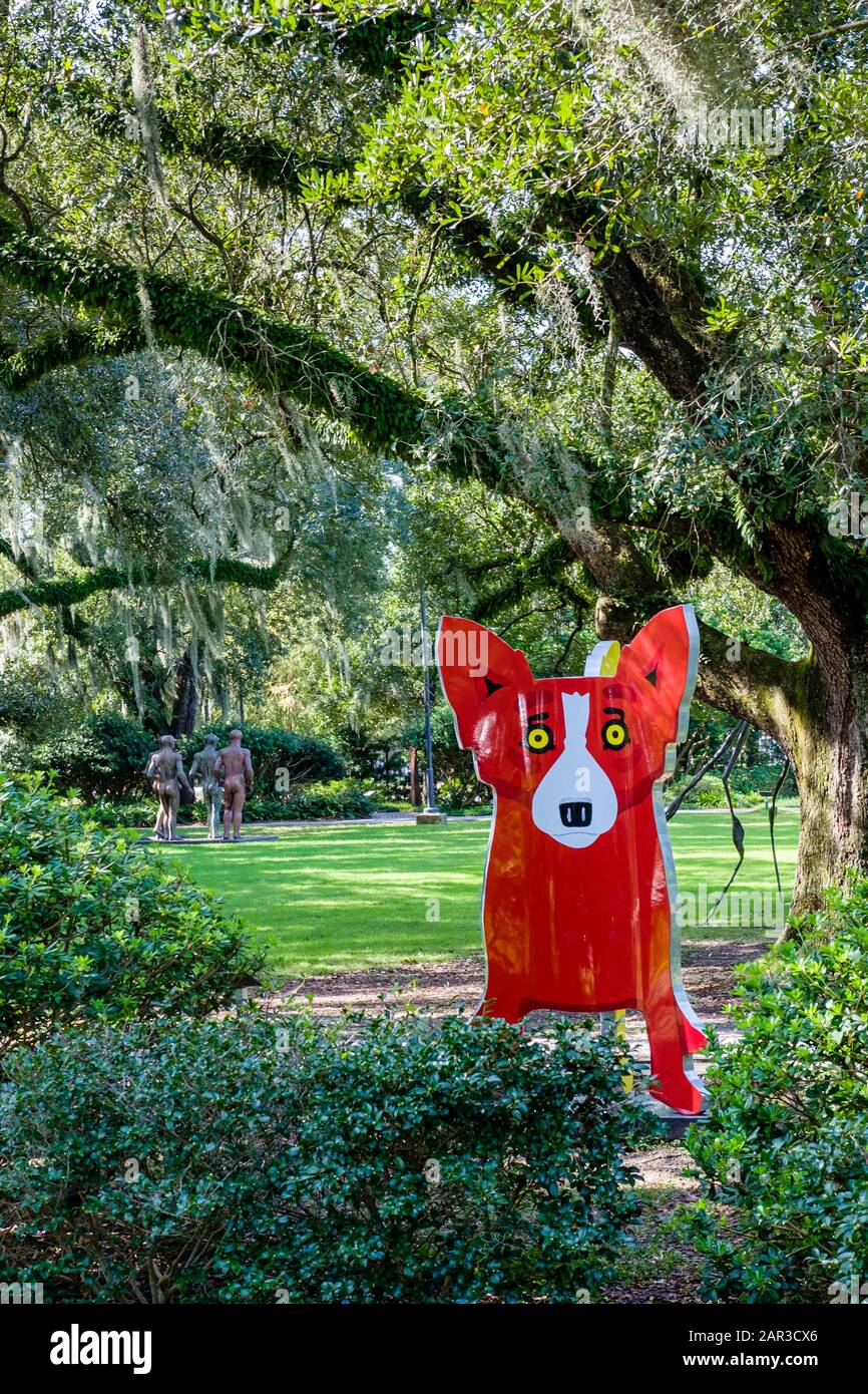 George rodrigue red dog hi-res stock photography and images - Alamy