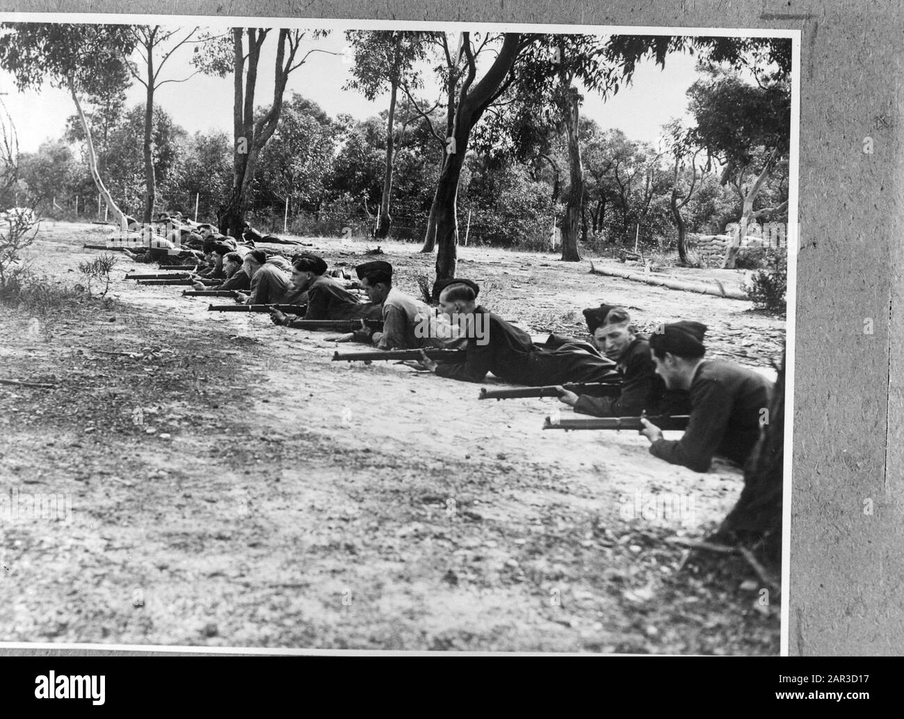Recruits of ML-KNIL (Military Aviation Royal Dutch Indian Army) in ...