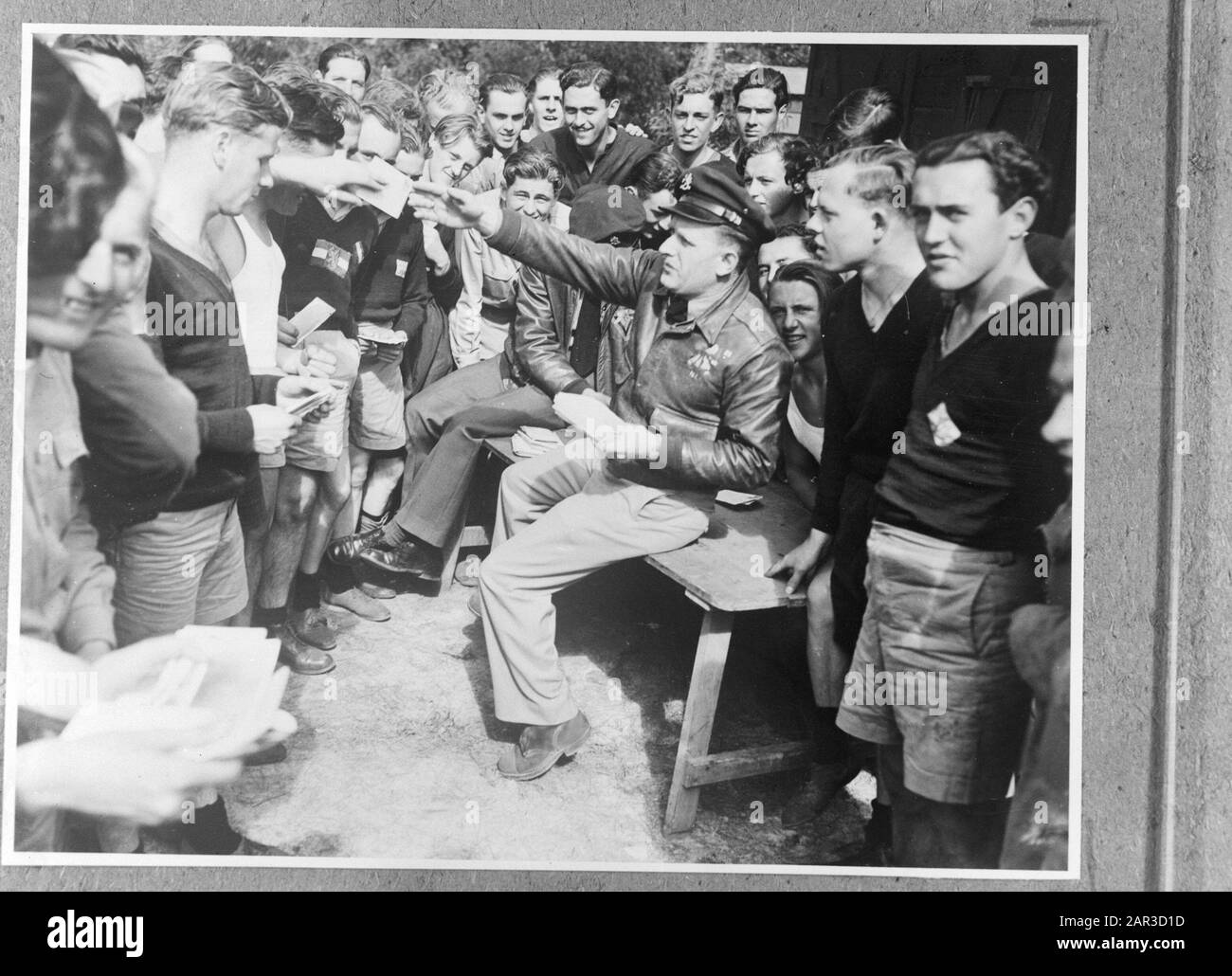 Recruits of ML-KNIL (Military Aviation Royal Dutch Indian Army) in ...