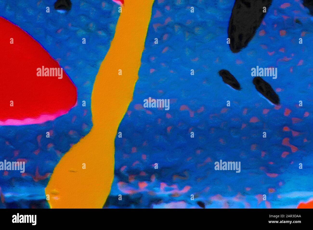 Multicolor brush strokes in oil structure. Grunge fine art mixed media ...