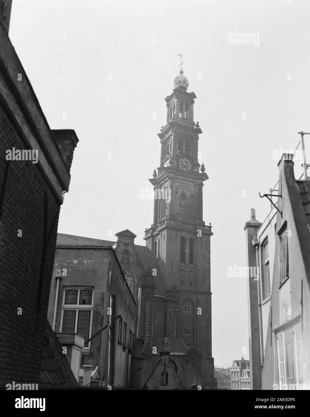 The Secret Annex View of the Westertoren from Anne Frank's Secret Annex ...