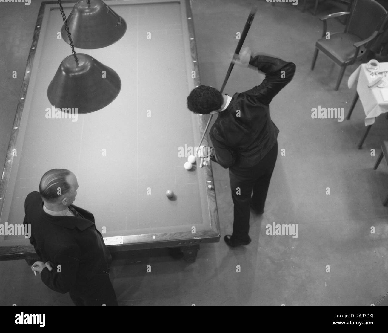 Dutch billiards championship honorary class Black and White Stock ...