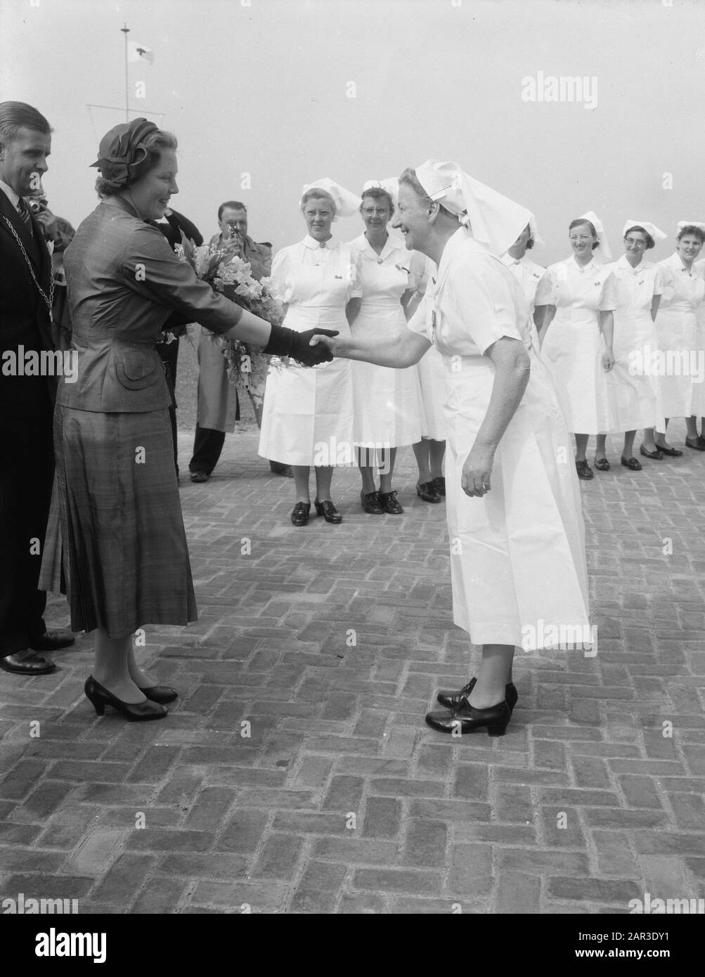 Opening swedish red cross hospital Black and White Stock Photos ...