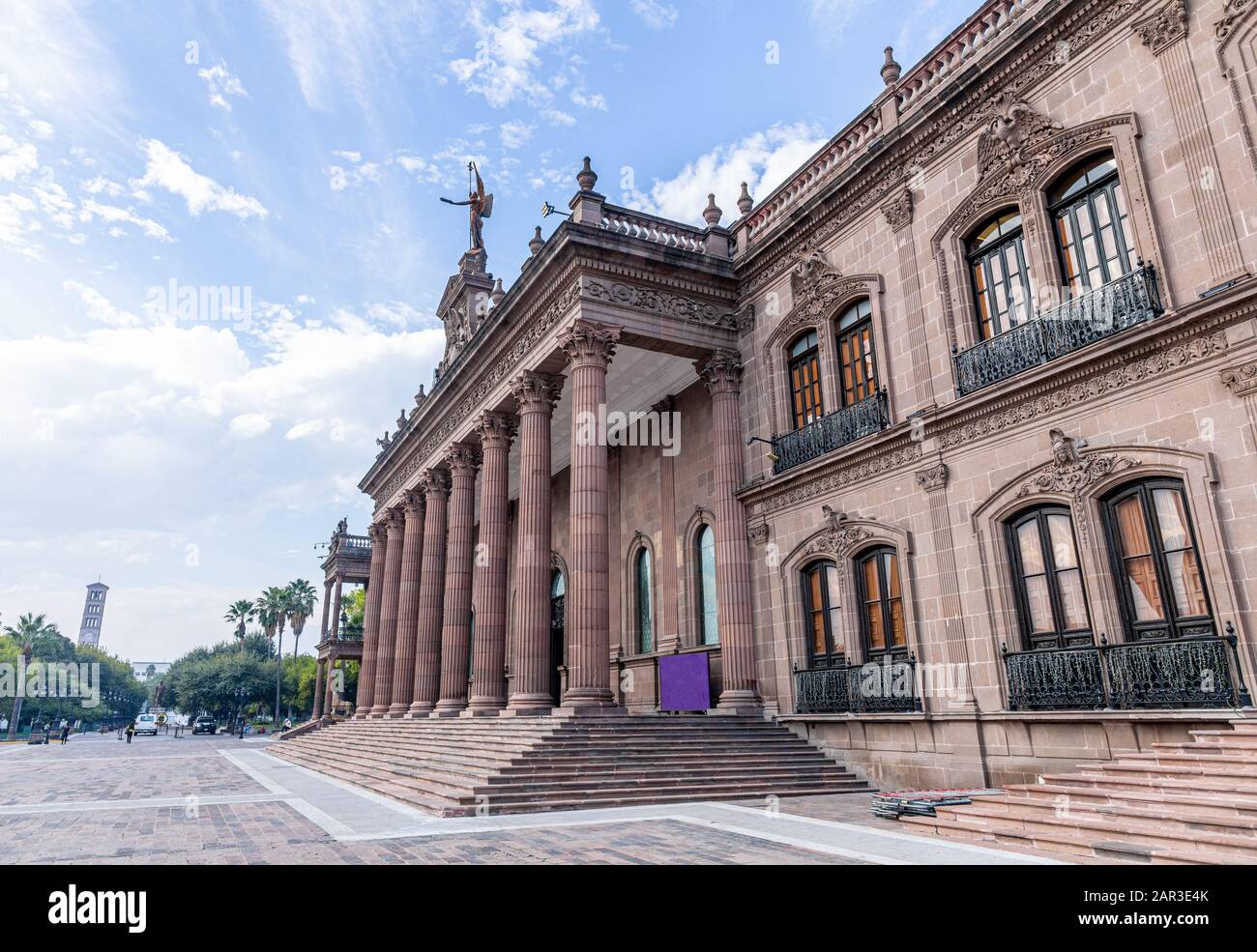 Government Palace of Nuevo Leon, in the MacroPlaza, in the Mexican city ...