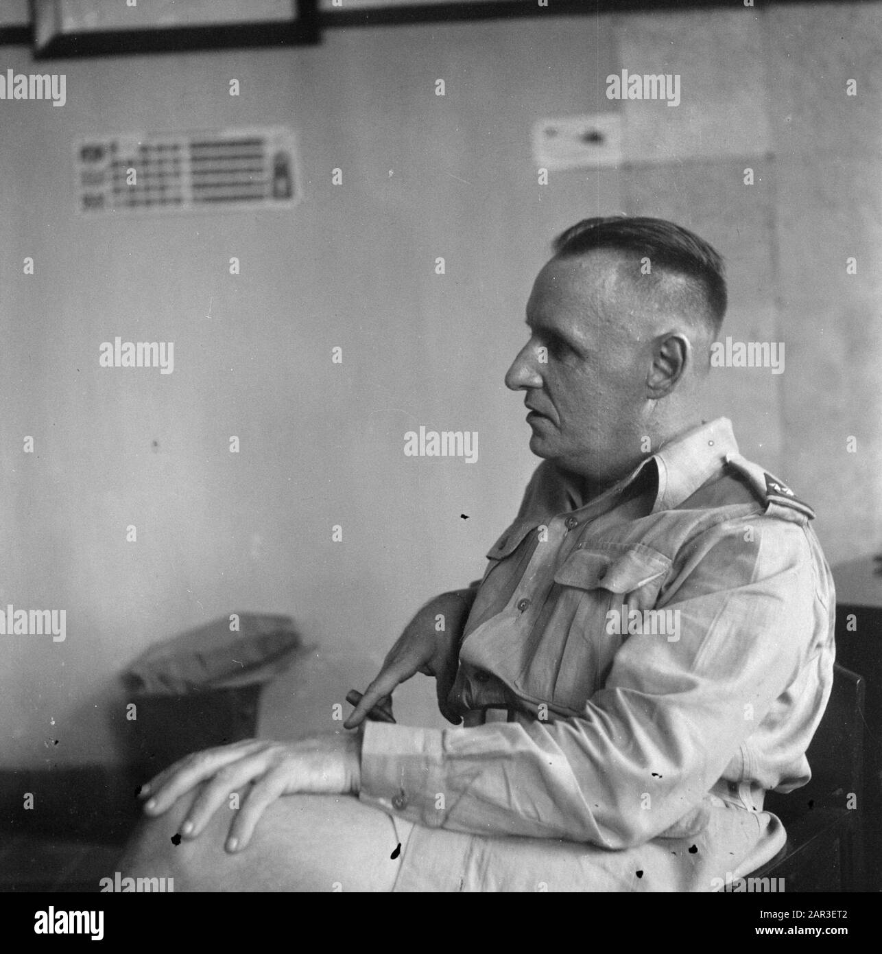 [Portrait of a Dutch officer - Lieutenant Colonel of KNIL] Date: 1947 ...