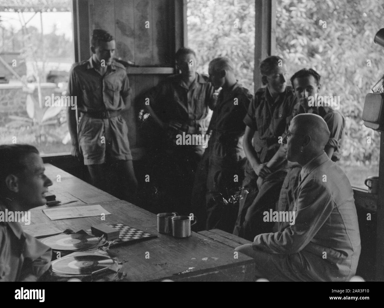 Dr. Beel visiting Krawangse (during the 2nd Police Action) High ...