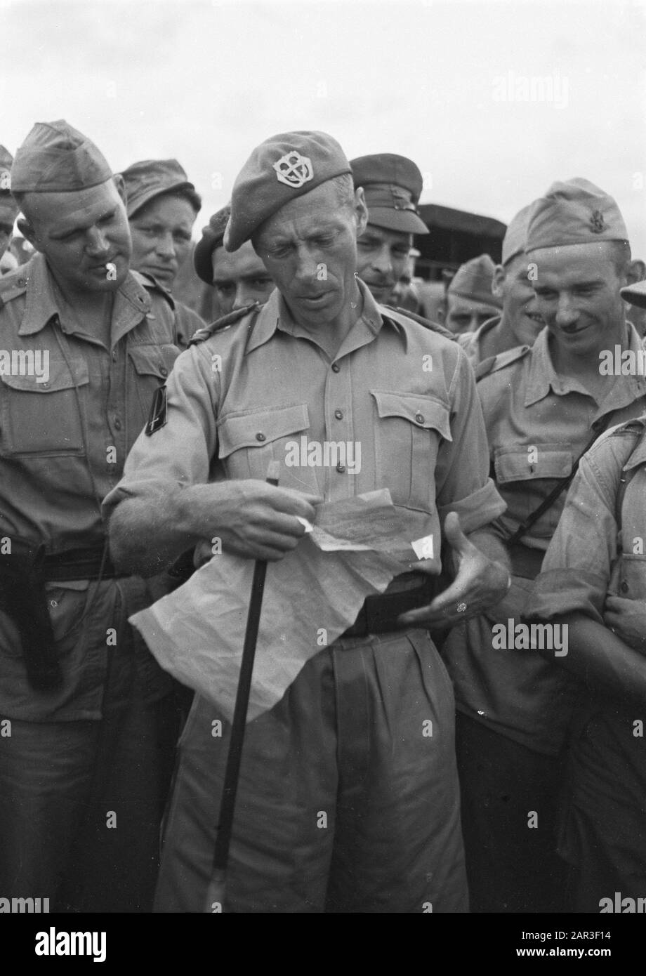 Exercise dropping supplies by plane Officer of Regiment Shock Troops ...