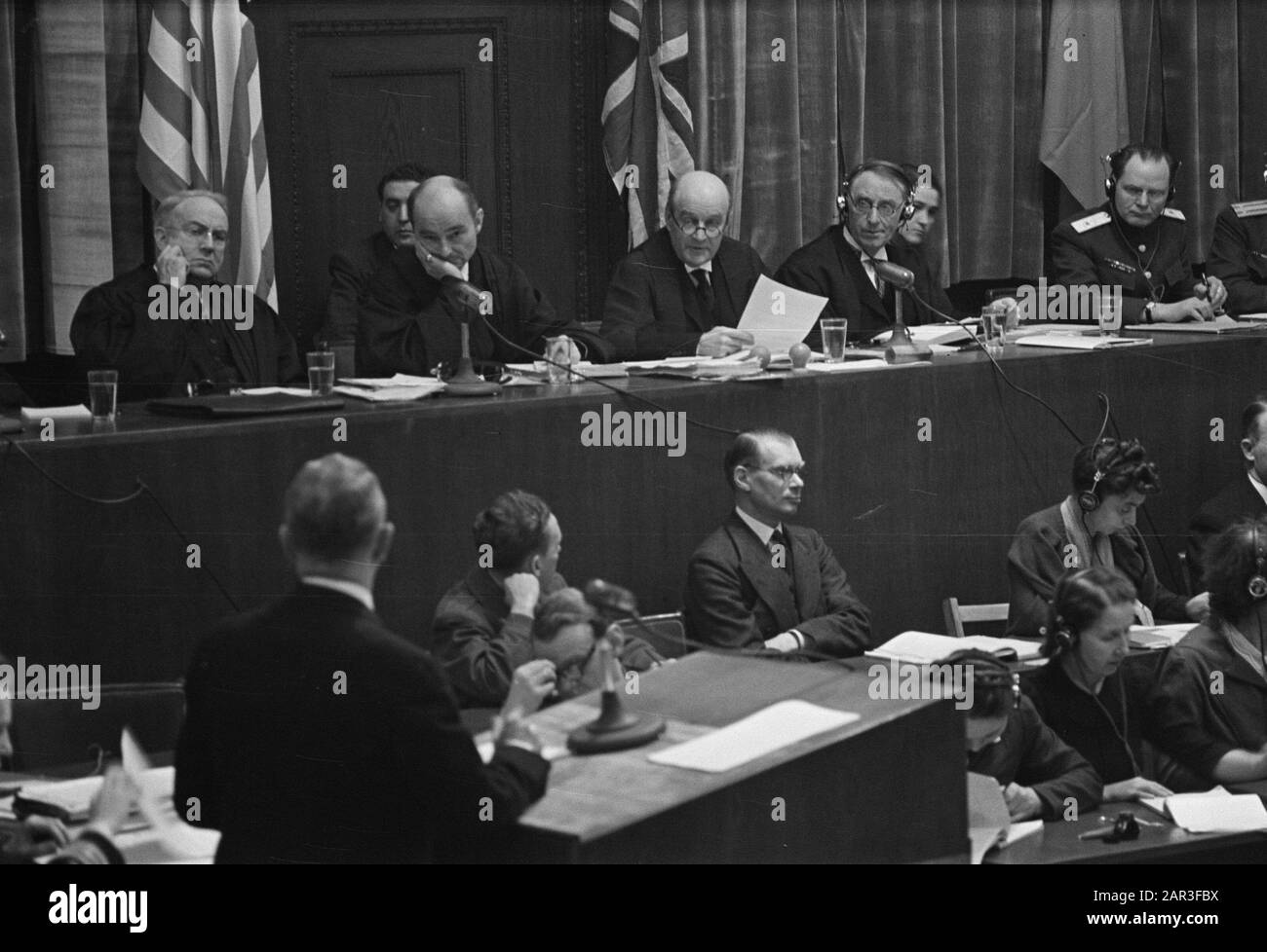 Justice processes nuremberg trials Black and White Stock Photos ...