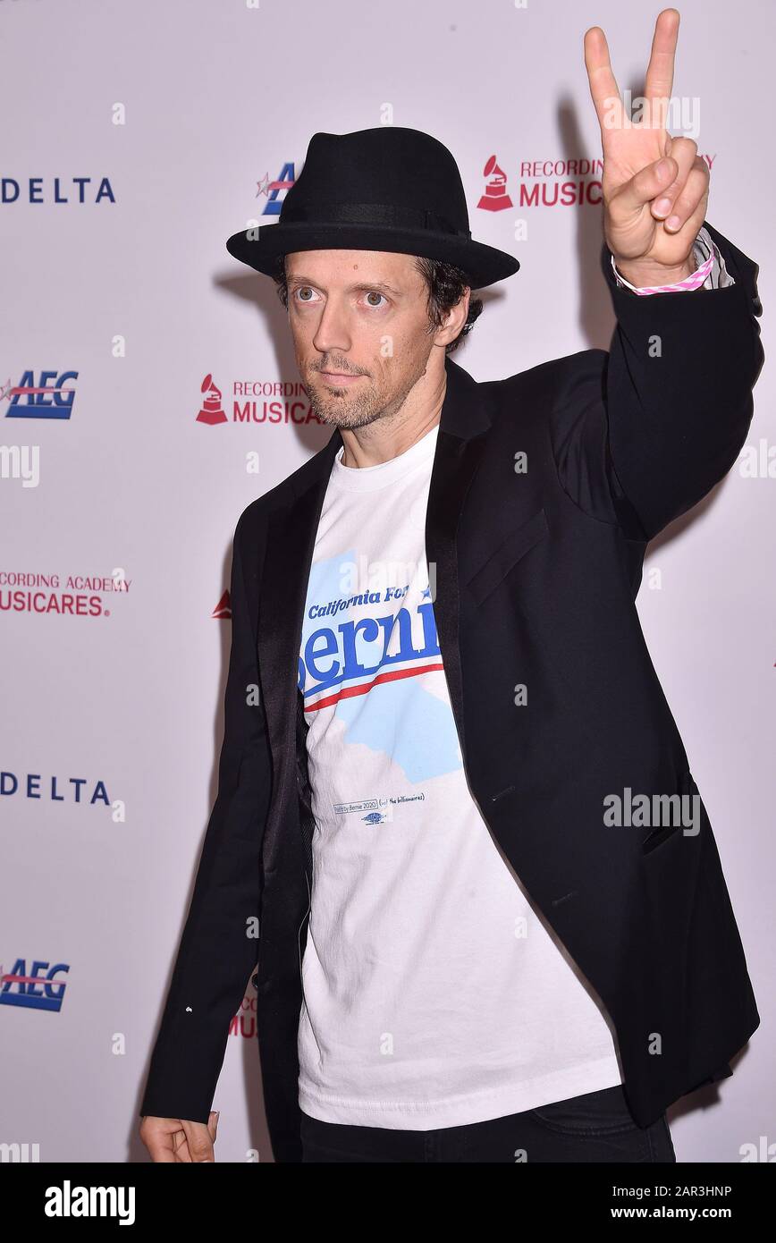 LOS ANGELES, CA - JANUARY 24: Jason Mraz attends the 2020 MusiCares ...