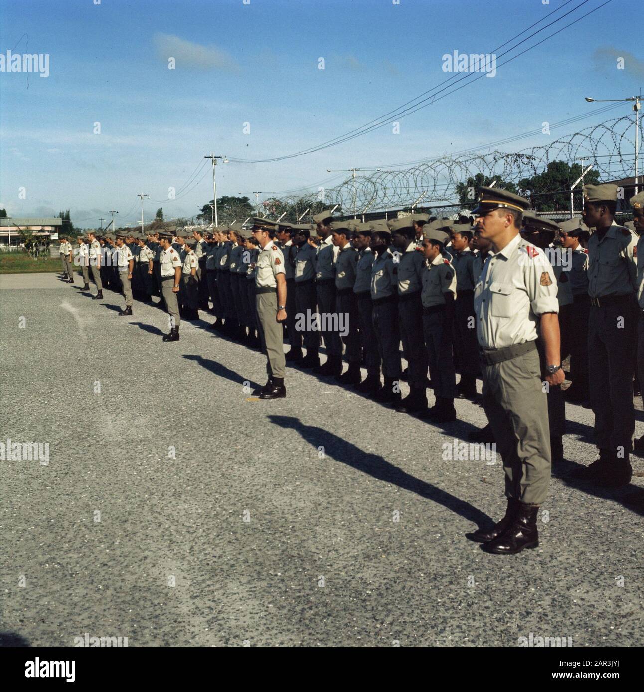 Surinamese army in action; President Ferrier inspects troops (without ...