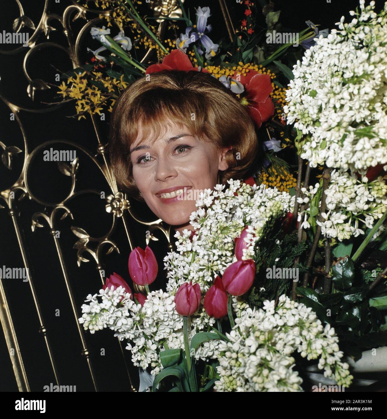 National Song Contest 1965 Singer Connie Vandenbosch [sic] during the ...