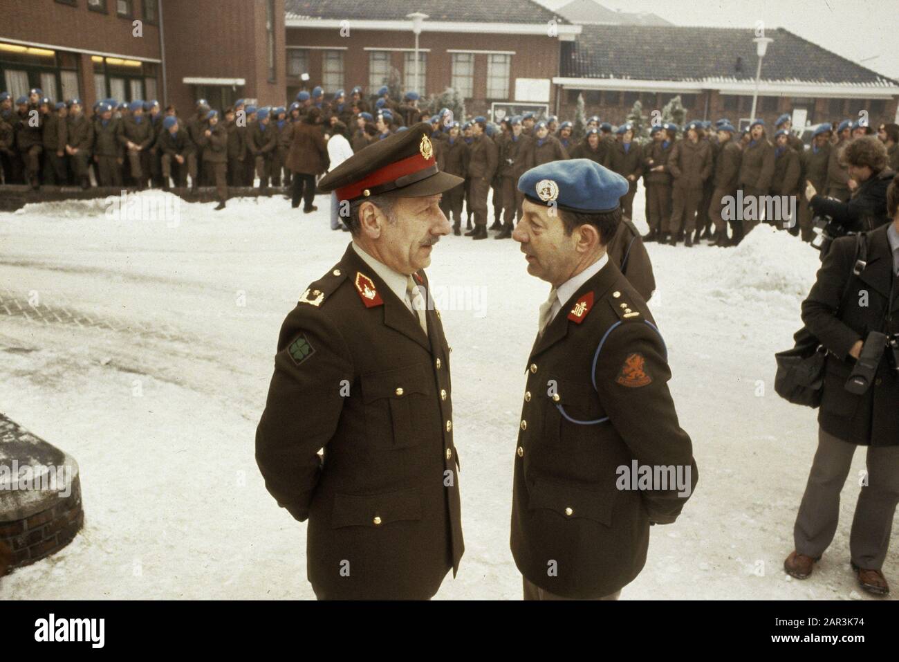 Training soldiers going to Lebanon in Unifil connection; with United ...