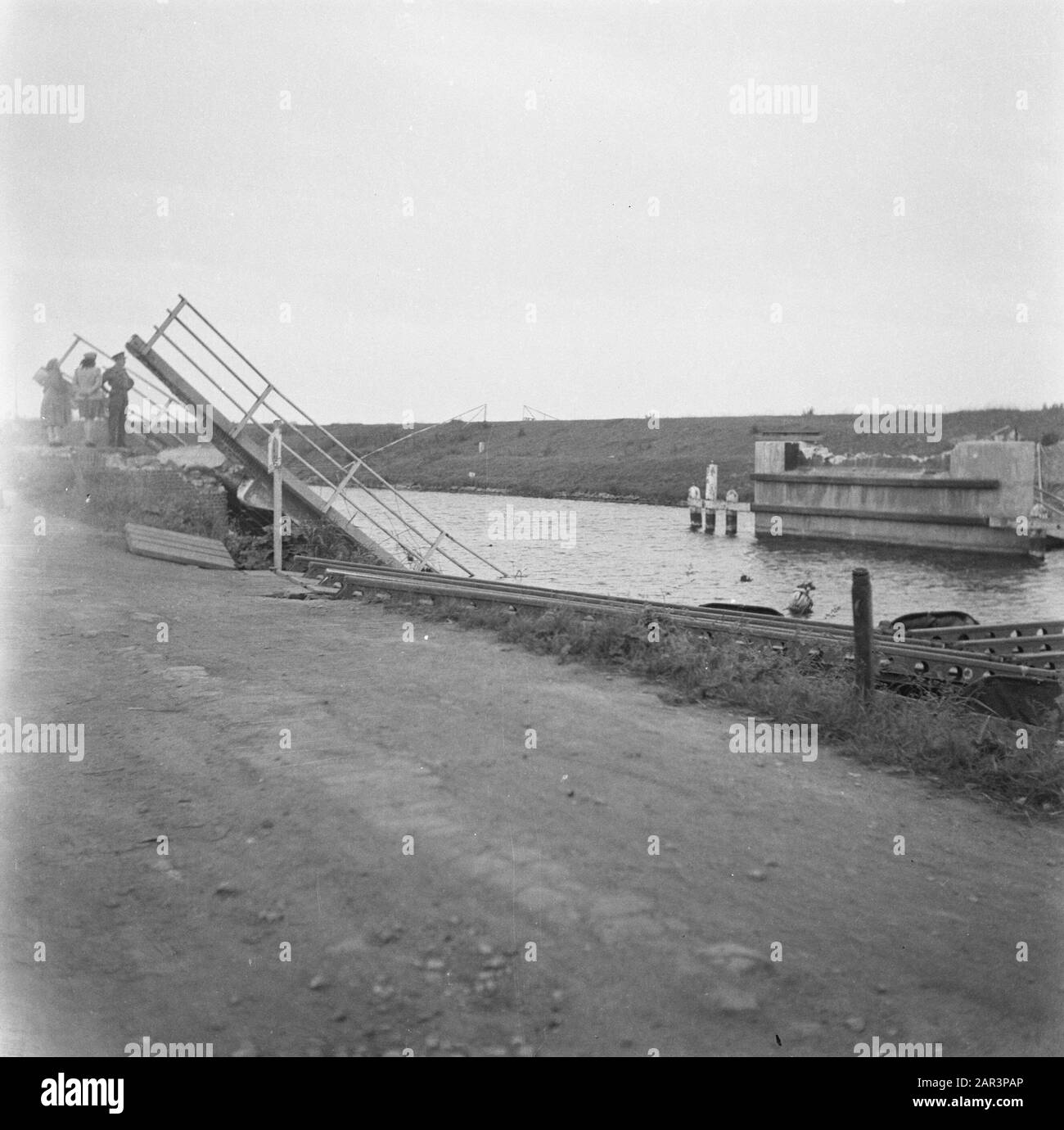 Destruction: [location unknown] Destroyed bridge over a canal Date ...