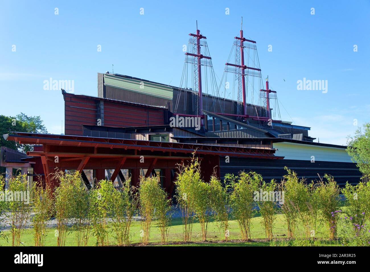 The outside of the Vasa Museum which houses the world's best-preserved ...