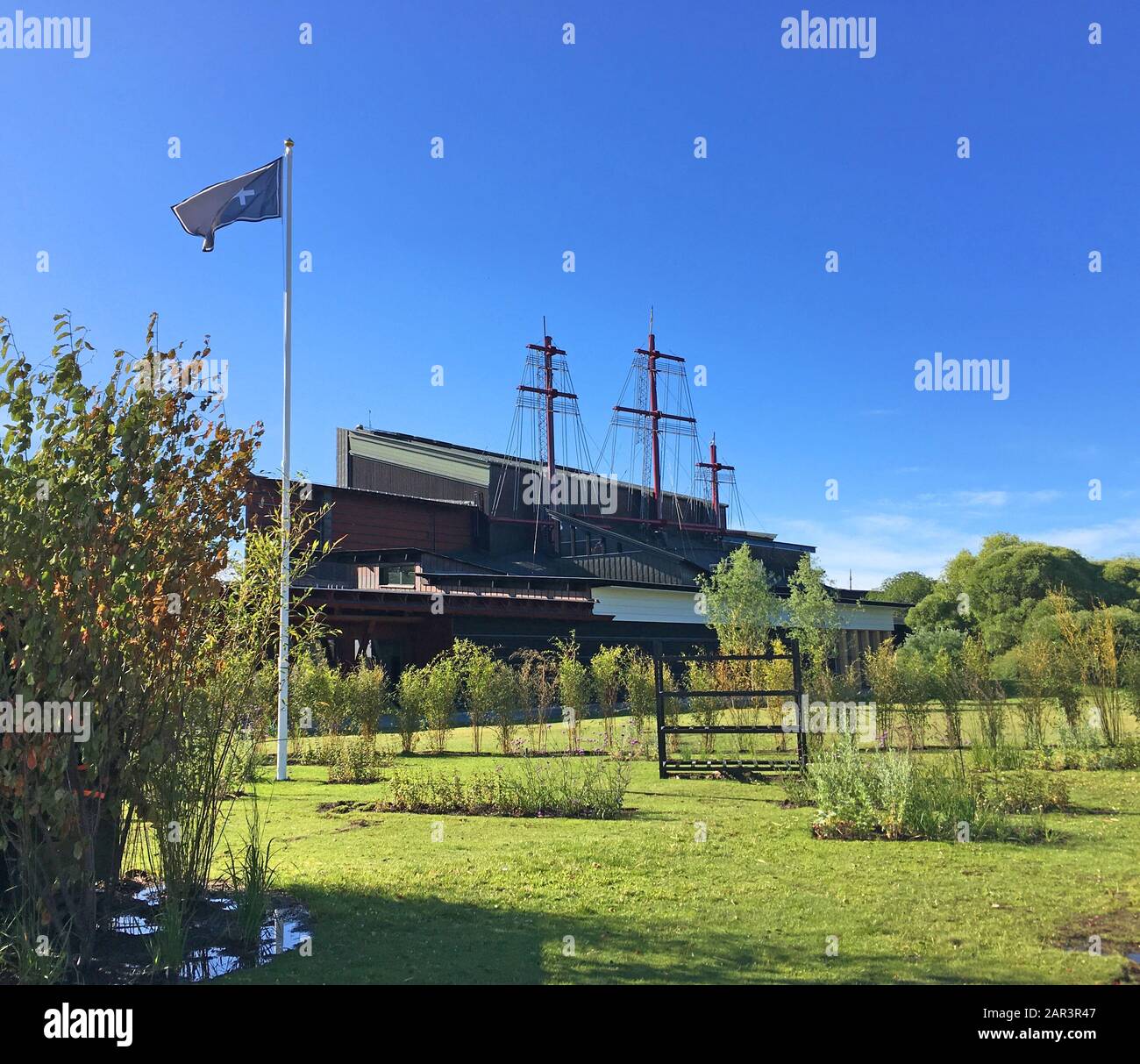 The outside of the Vasa Museum which houses the world's best-preserved ...