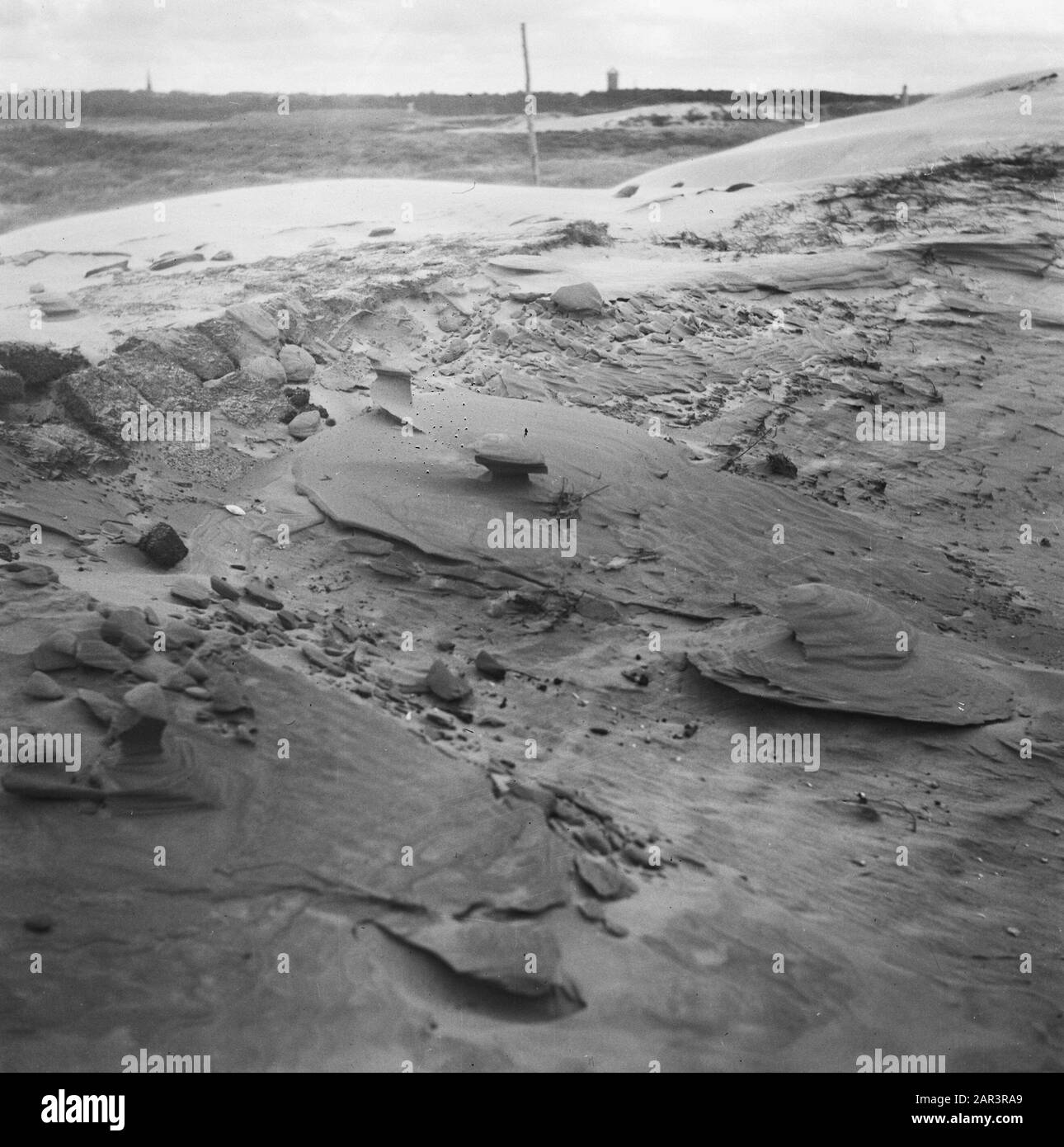 Sand sprains at the coast World War II, destruction, sand drifts Date ...