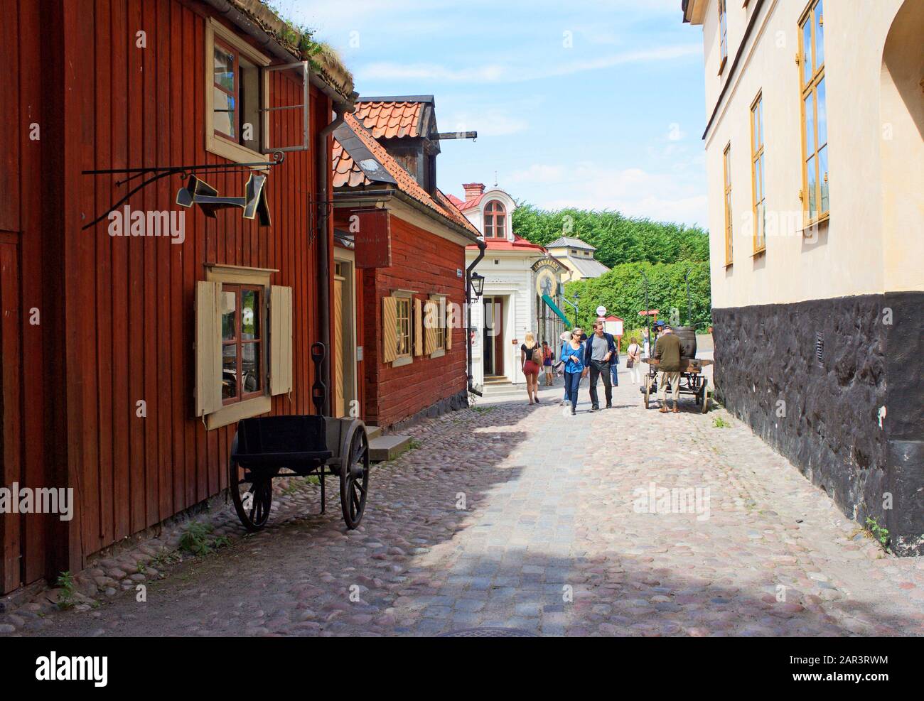 Skansen, an open-air living museum that showcases farm life in Sweden ...