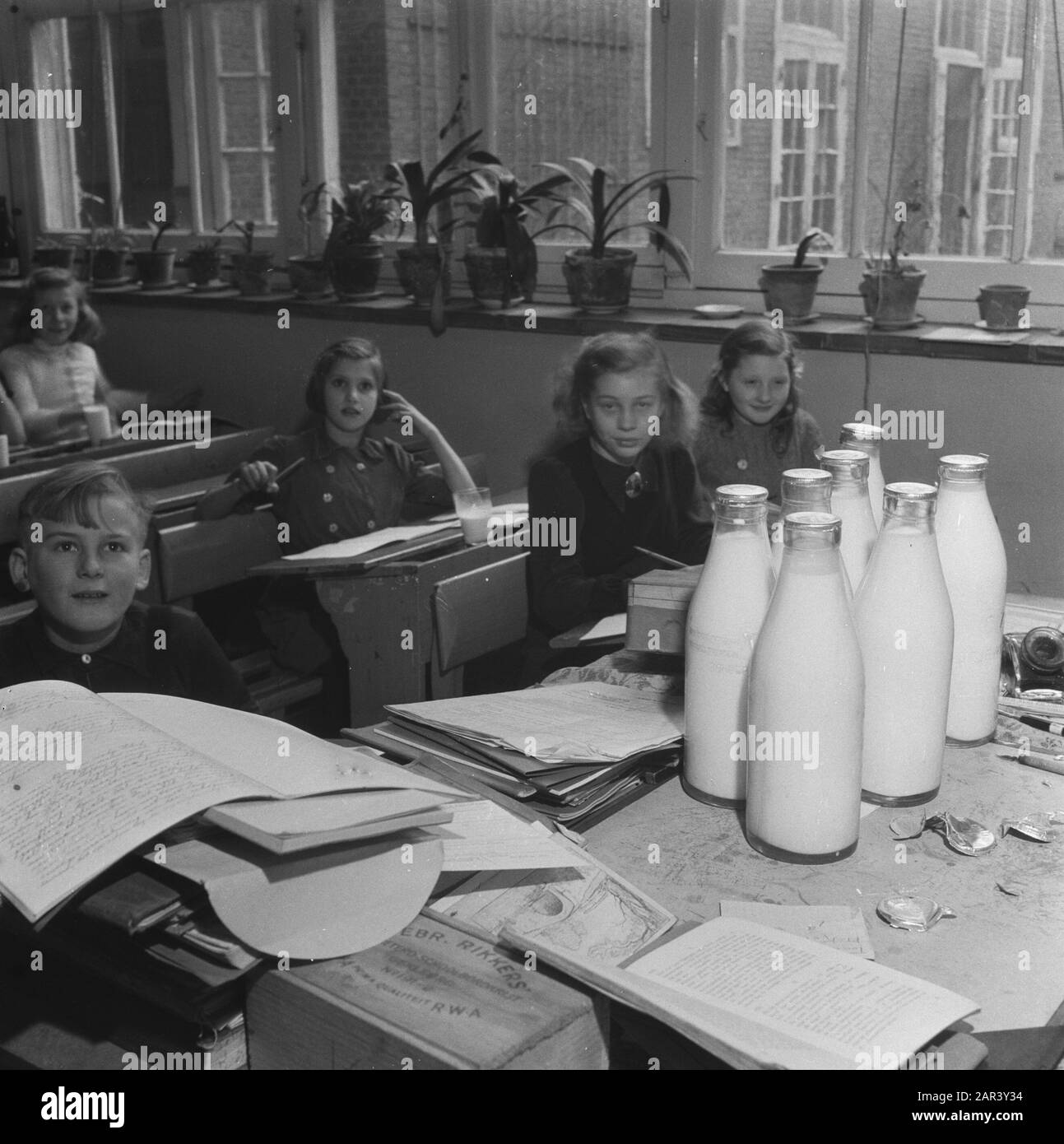 Children receive Black and White Stock Photos & Images - Alamy
